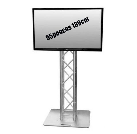 Totem écran 55" QLED 140cm UHD 4K