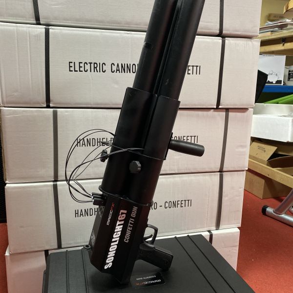 Gun de tir MAGIC FX à confettis avec pointeur laser rouge